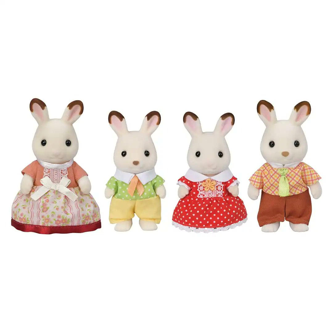 Calico Critters Chocolate Rabbit Family – 707 Street