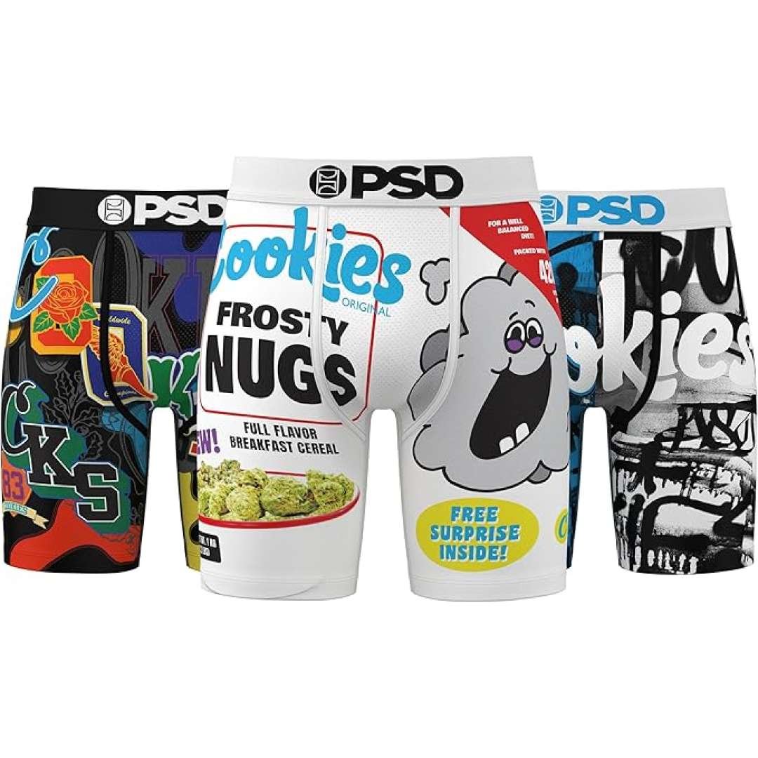 PSD Underwear Men's Cookies Nugs Boxer Briefs 3-Pack – 707 Street