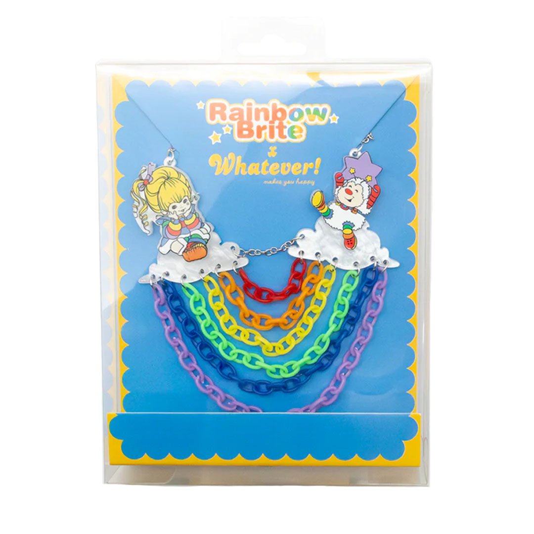 Whatever Makes You Happy Rainbow Brite Rainbow Clouds Acrylic Necklace ...