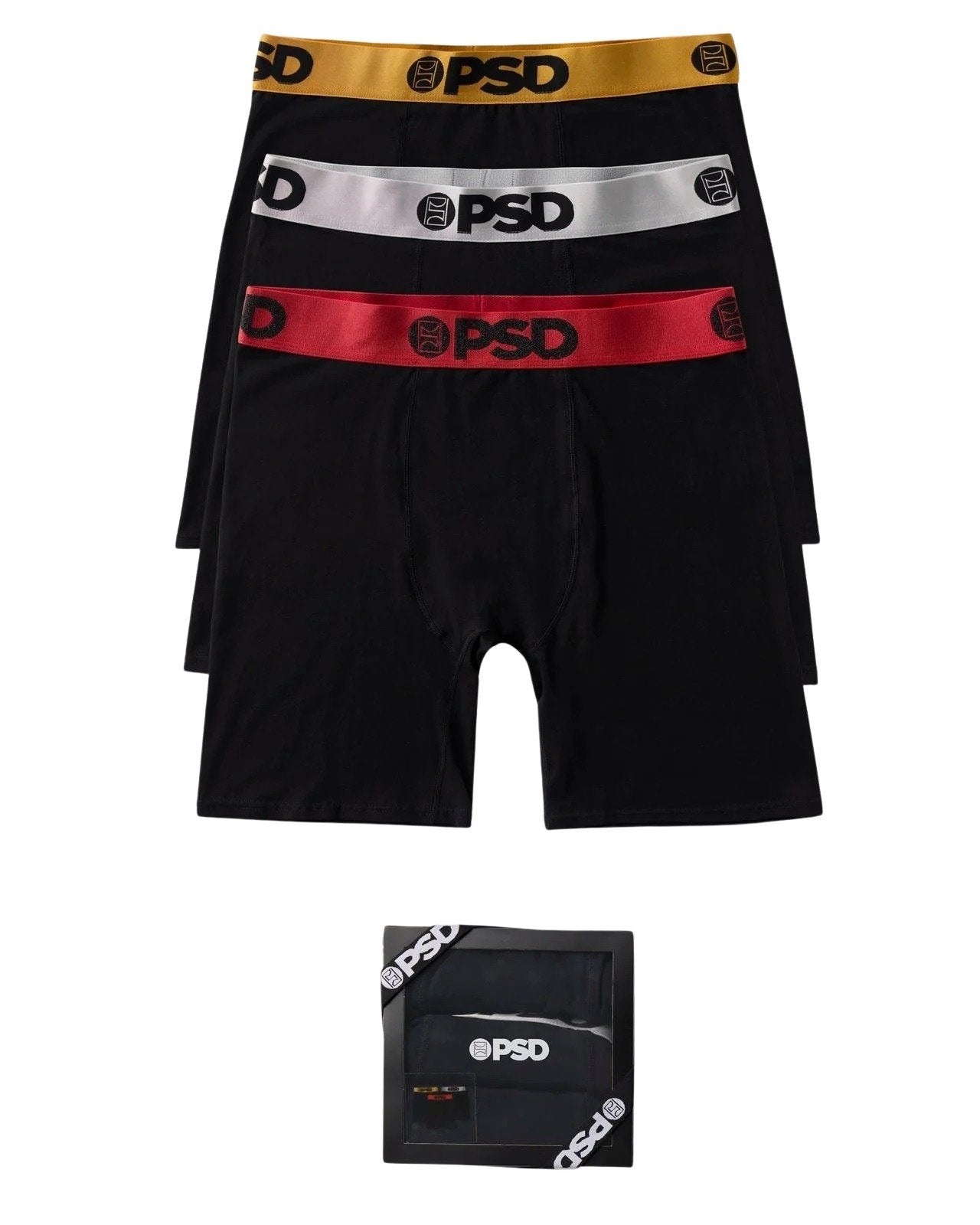 PSD Underwear Men's Chrome Cotton Boxer Briefs 3-Pack Box – 707 Street