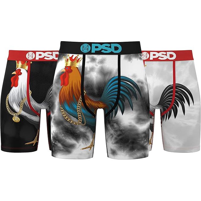 PSD Underwear Men's Cocky Kings Boxer Briefs 3-Pack – 707 Street