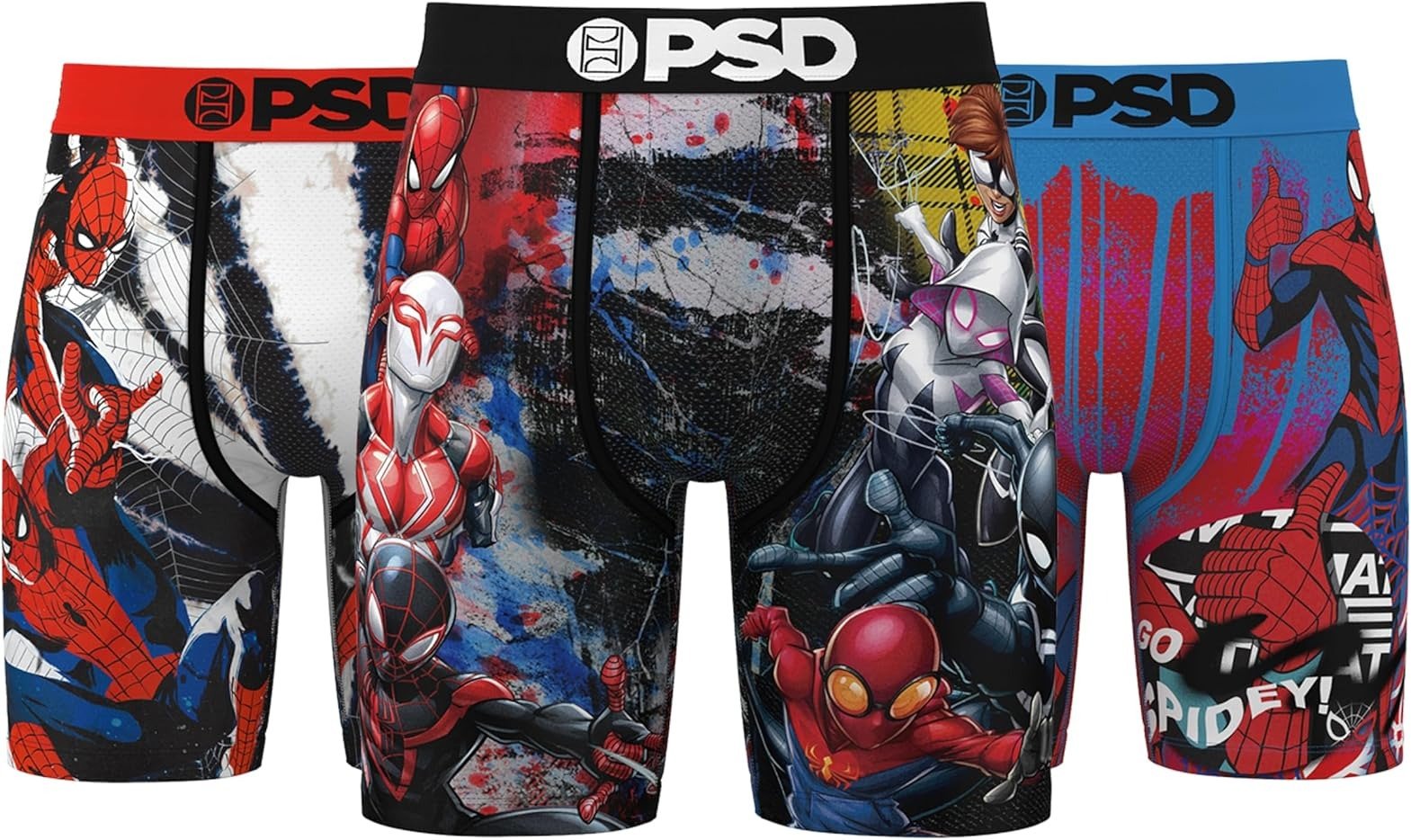PSD Underwear Men's Spider-Man Boxer Briefs 3-Pack – 707 Street
