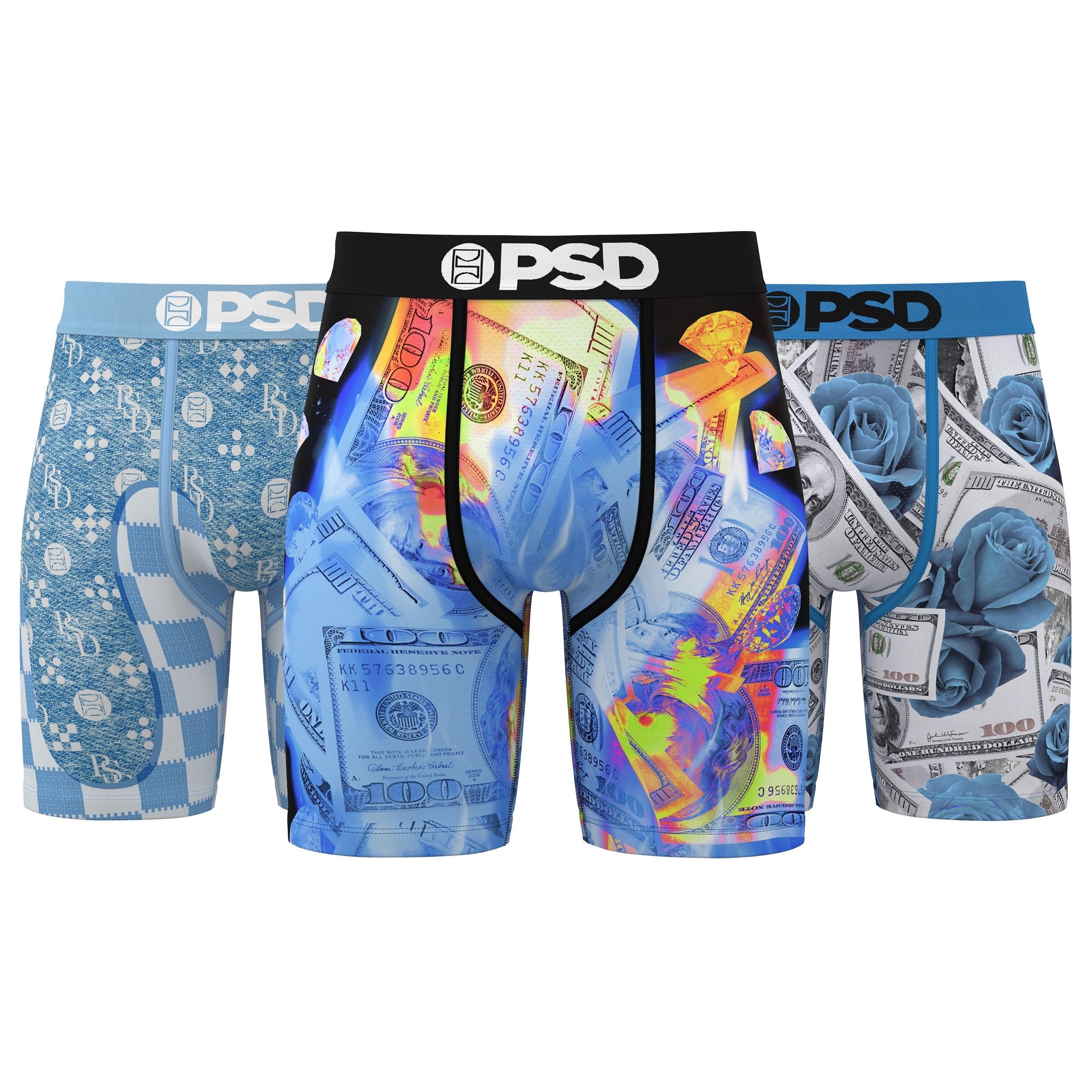 PSD Underwear Men's Icy Lux Boxer Briefs 3-Pack – 707 Street