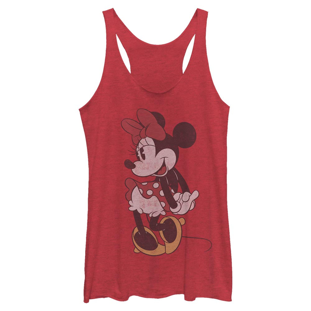 Mad Engine Disney Classic Vintage Minnie Mouse Junior's Racerback Tank ...