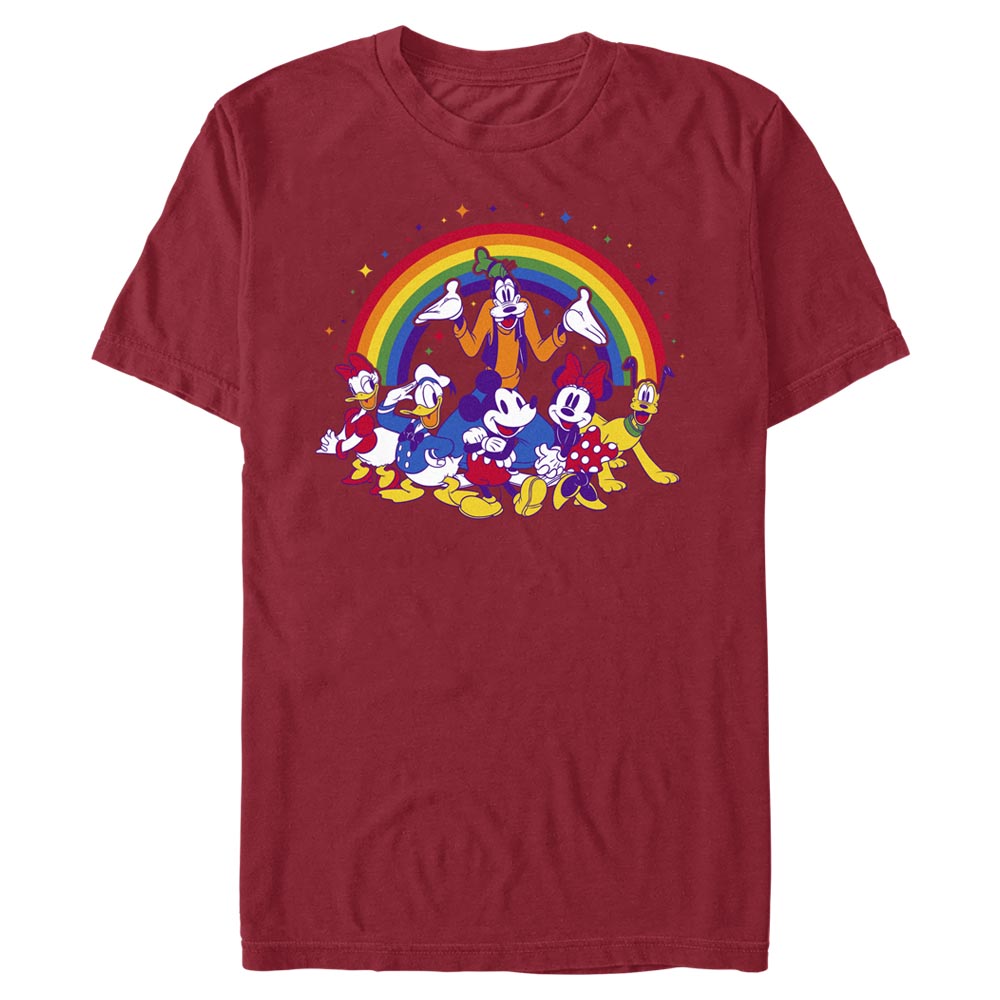 Mad Engine Disney Mickey Mouse & Friends Group Pride Men's T-Shirt ...