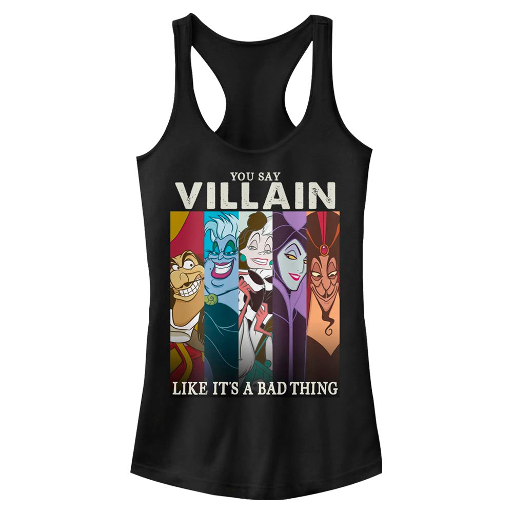 Mad Engine Disney Villains Villain Like Bad Junior's Racerback Tank ...